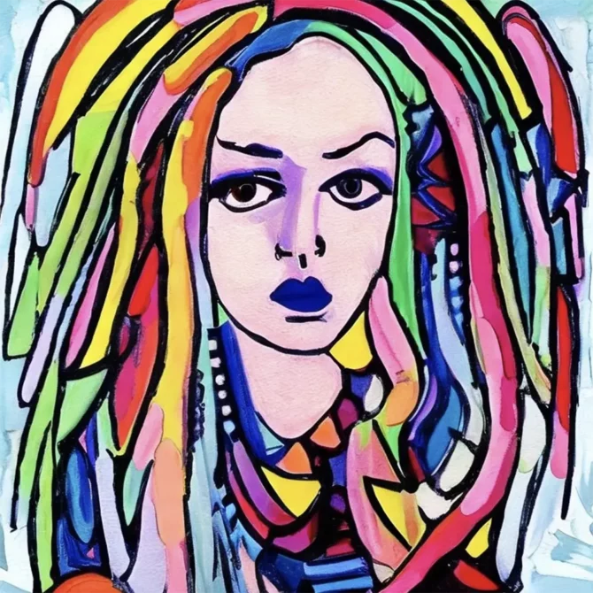 Britney Spears in the style of Pablo Picasso 8 - Artists Meet Artists