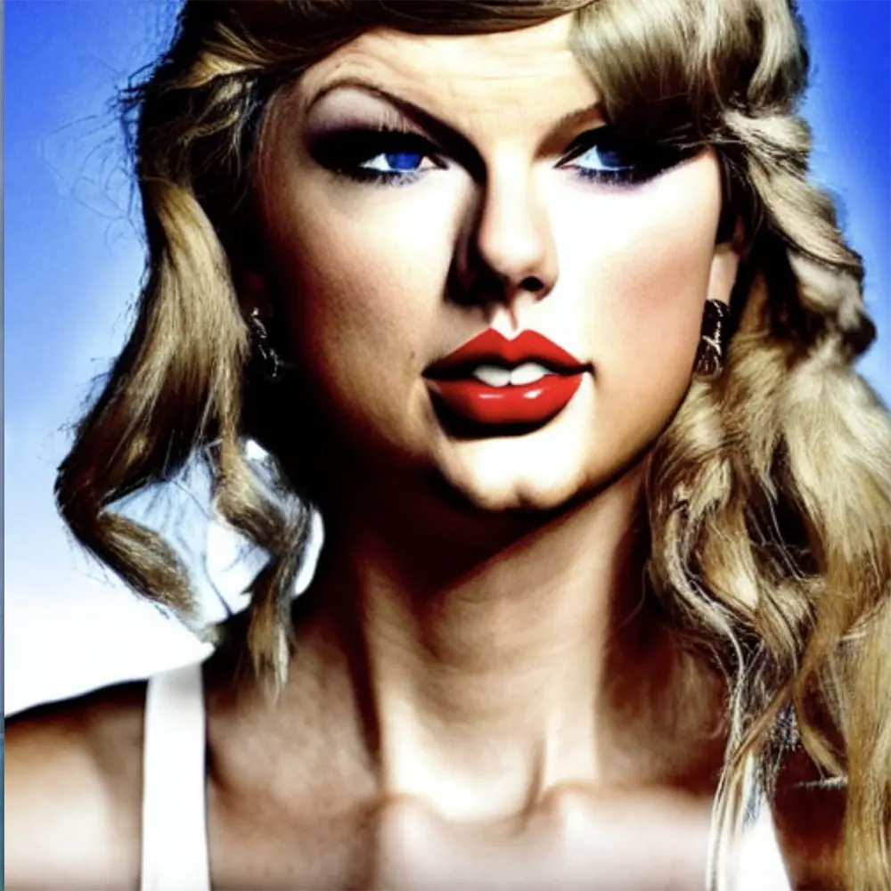 Taylor Swift in the style of Salvador Dali 1 - Artists Meet Artists