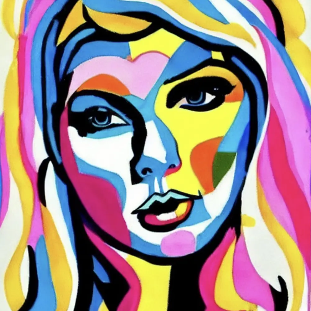 Taylor Swift in the style of Pablo Picasso 35 - Artists Meet Artists