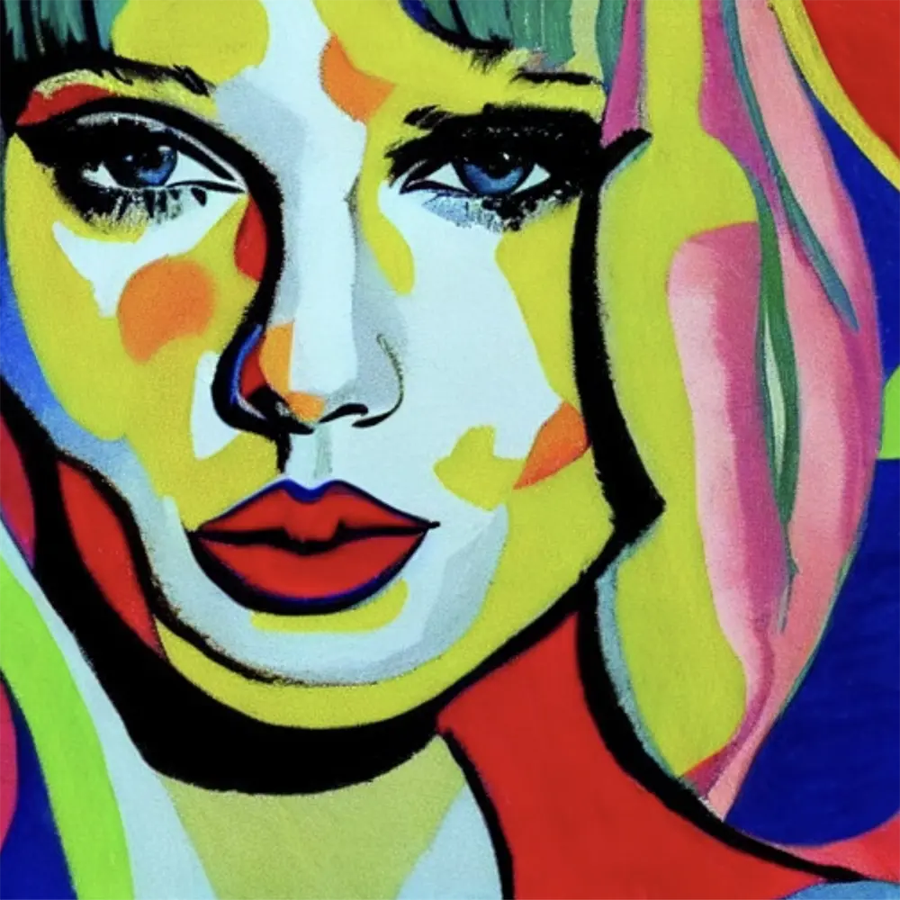 Taylor Swift in the style of Pablo Picasso 73 - Artists Meet Artists